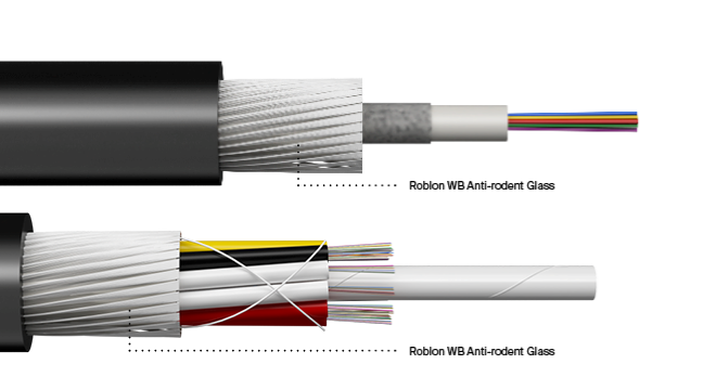 Flexible glass strength members | Roblon